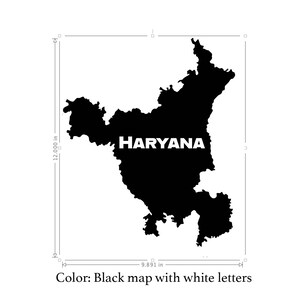 Haryana Map Car Decal - Etsy