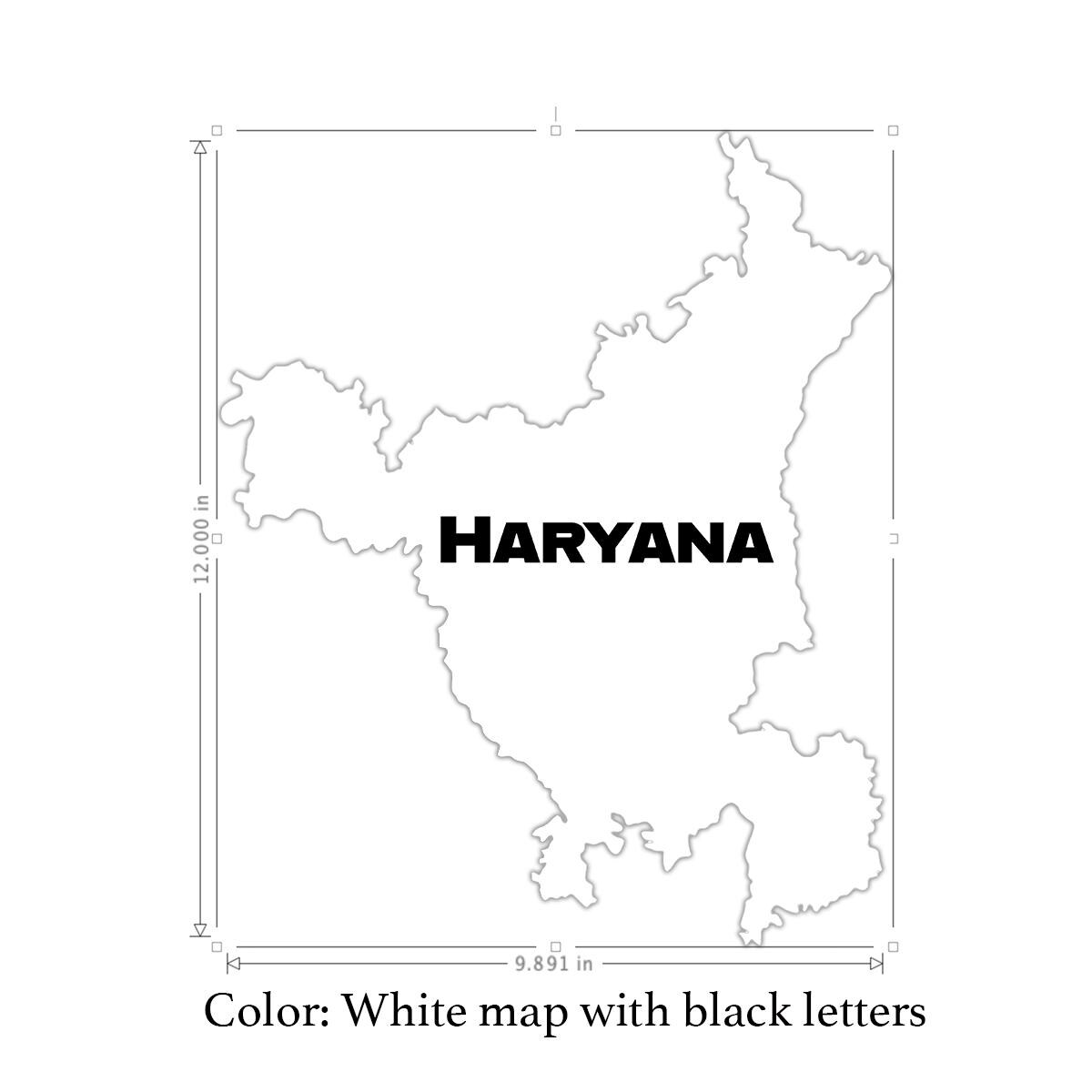Haryana Map Car Decal - Etsy