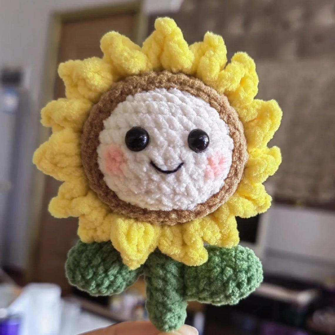 Sunflower Keychain Crochet Pattern, Handmade Crochet, Sunflower ...