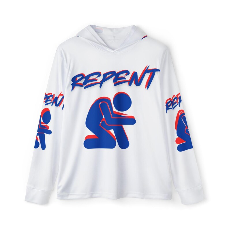 Men's Repent Blue Sports Hoodie - Perfect for Active Lifestyles ...