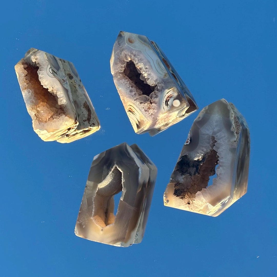 Orca Agate Druzy Towers - Etsy