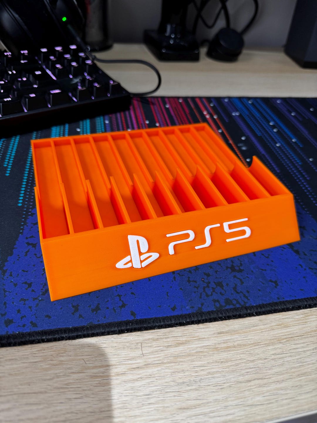 PS5 Game Stand 3D Printed Playstation 5 Game Organizer, Stylish Gaming ...