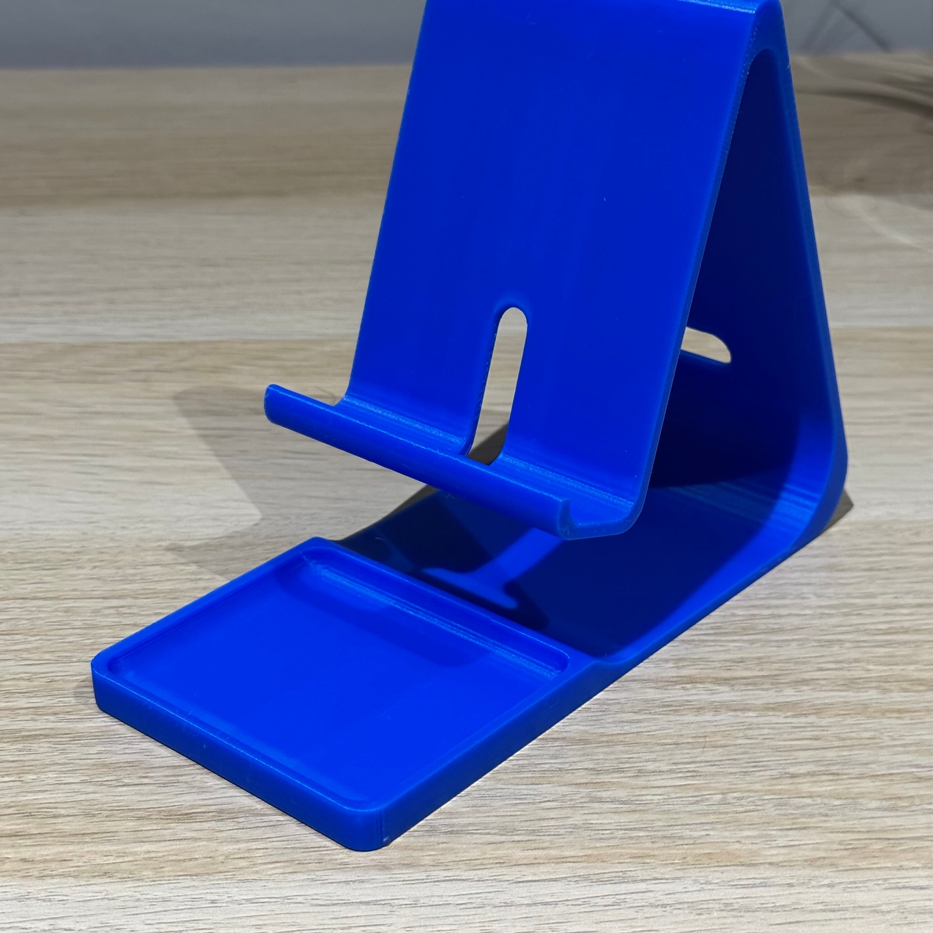 Modern Phone Stand With Storage Tray: Desk Organizer, AirPod Storage ...