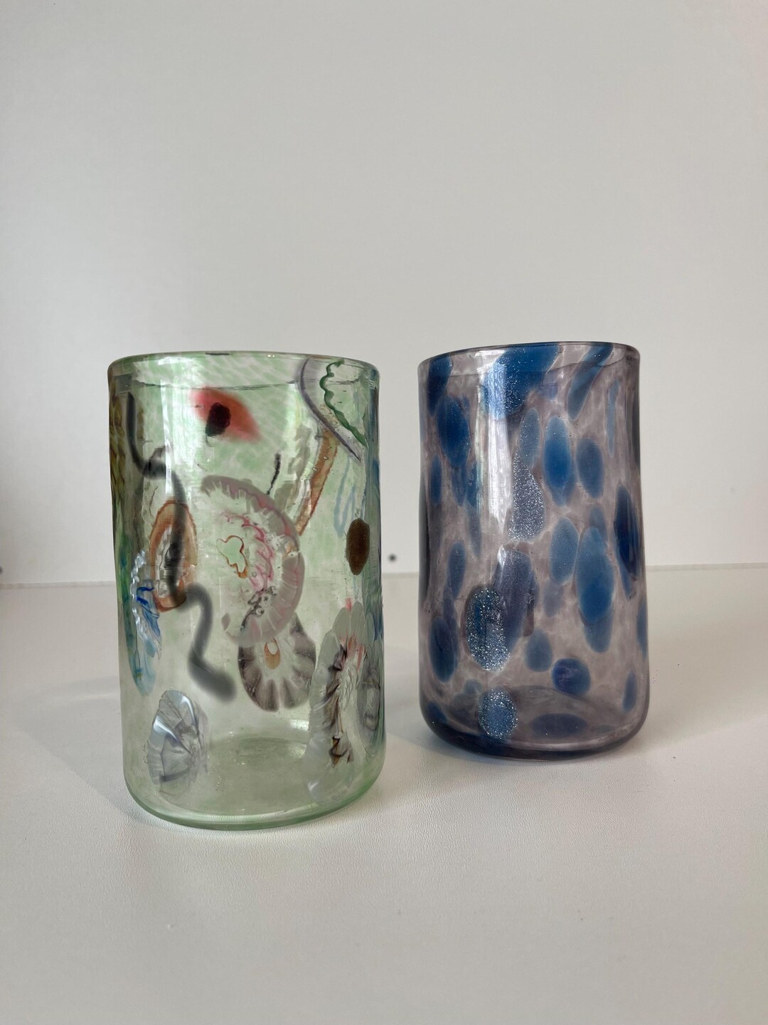 RARE Beckwith ART Hand-blown Cups Signature Included on Both Glasses - Etsy