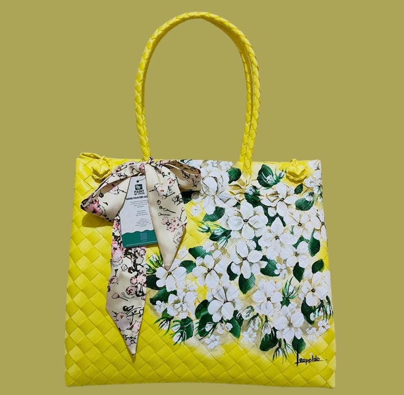 Hand Painted Bayong Bag - Etsy