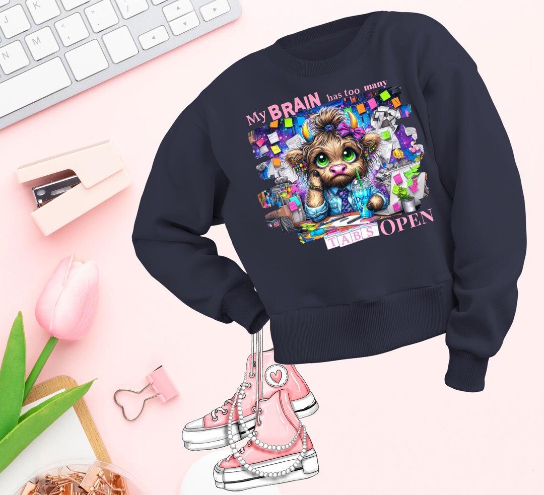 Open Tabs Highland Cow - Etsy