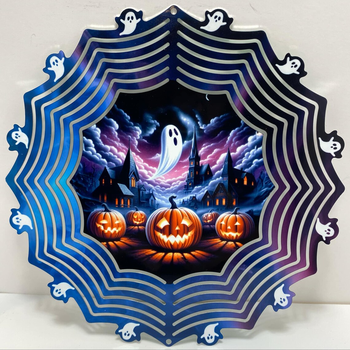 Halloween Ghost 8-inch Wind Spinner PNG - Etsy