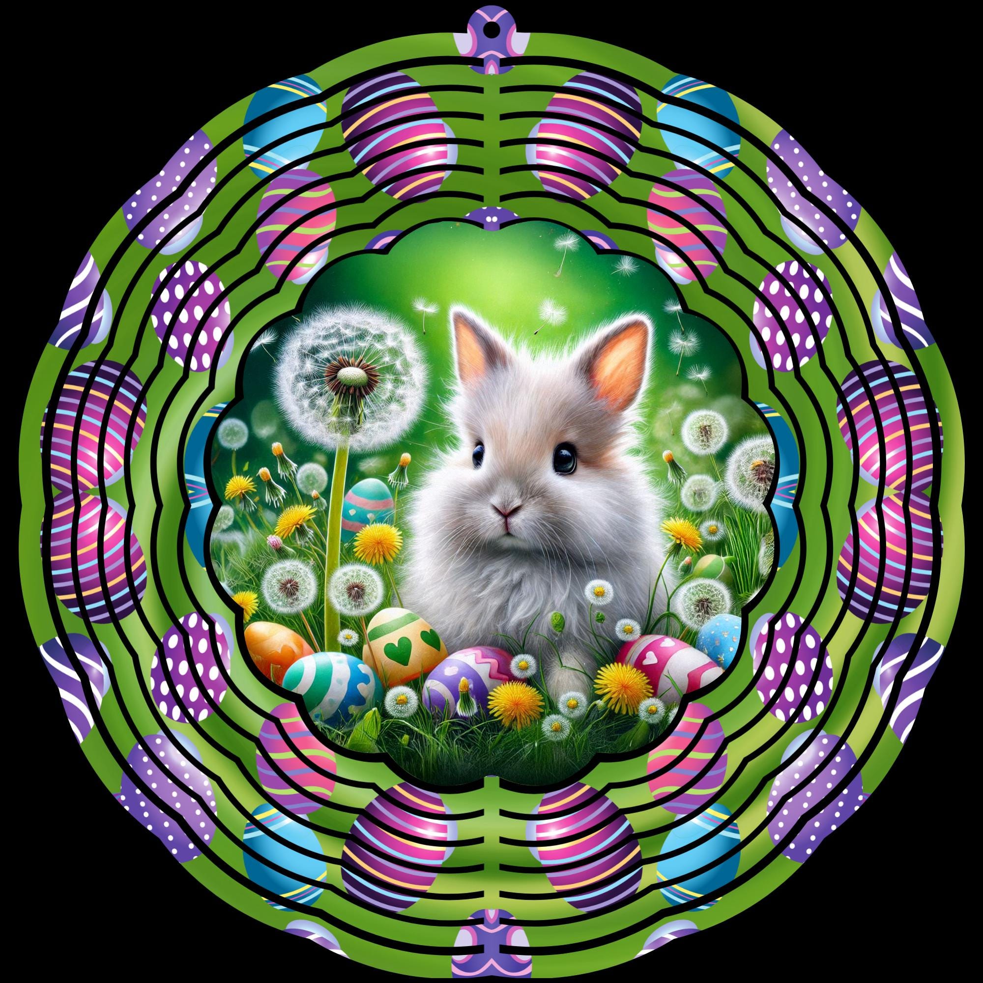 Easter Bunny Wind Whirl 8 Inch Wind Spinner PNG - Etsy