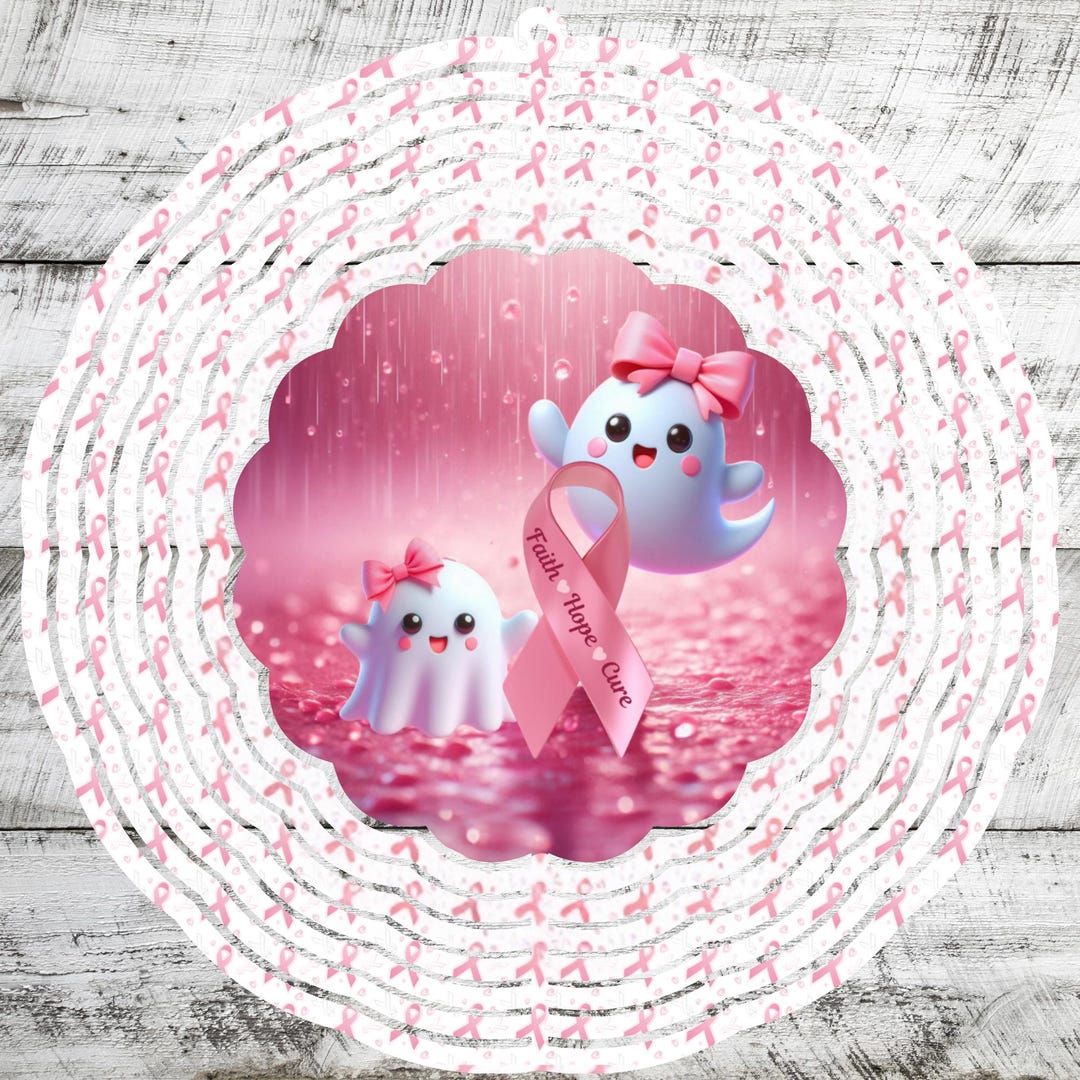 Faith Hope Cure Ghost Wind Spinner PNG: Brustkrebsbewusstsein ...
