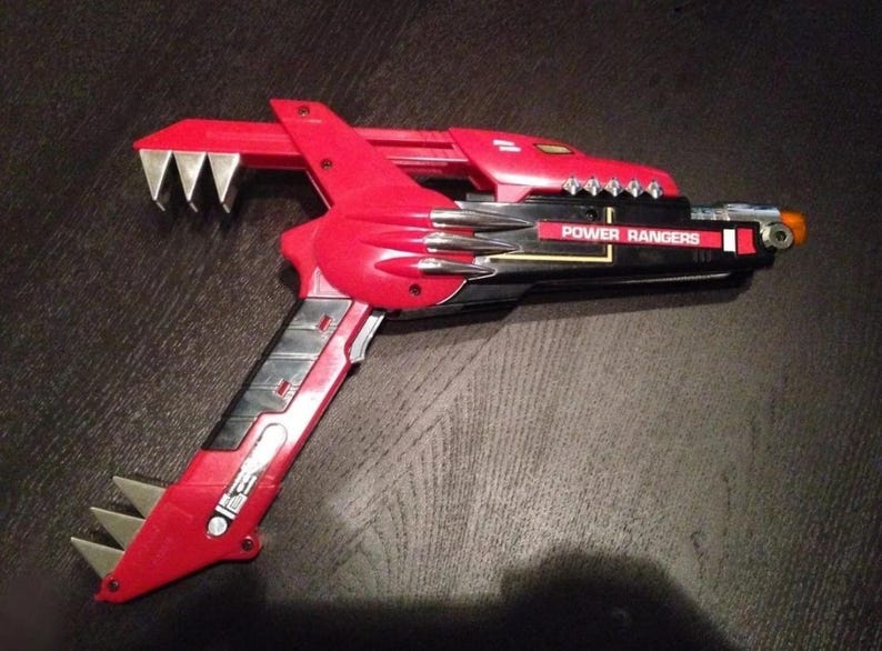 MMPR Power Rangers Gun Blaster Blade Cosplay 3D Printed Fan Art - Etsy ...