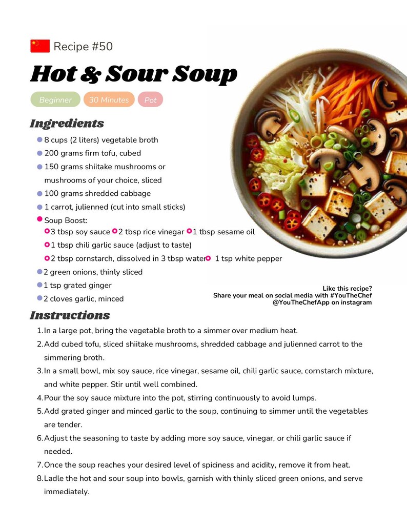 10 Chinese Recipes - Chinese Cookbook From Youthechef - Etsy