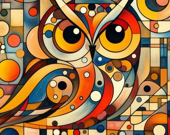 Owl Digital Print, Art Print, 11x16 Print, Owl Art, Wall Art, Art ...