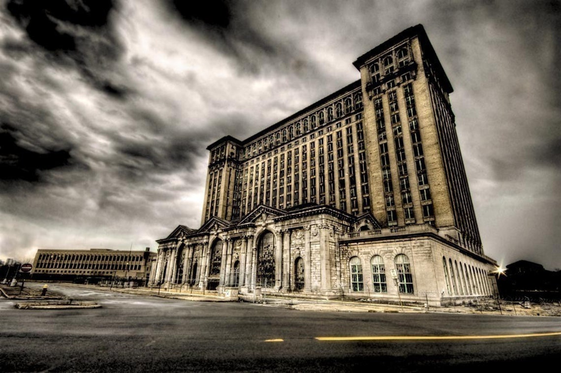 Abandoned Building Photography Surreal Architecture Detroit Neglected ...