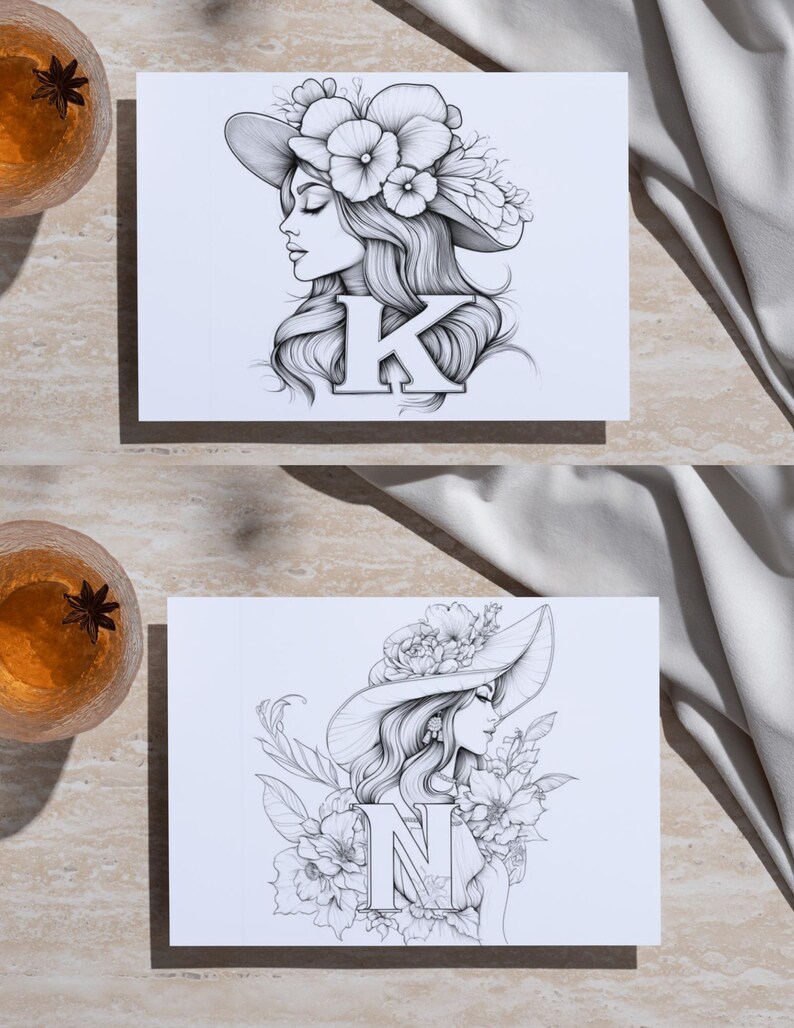 Alphabet Coloring Pages, Grayscale Letters Coloring Pages for Adults ...