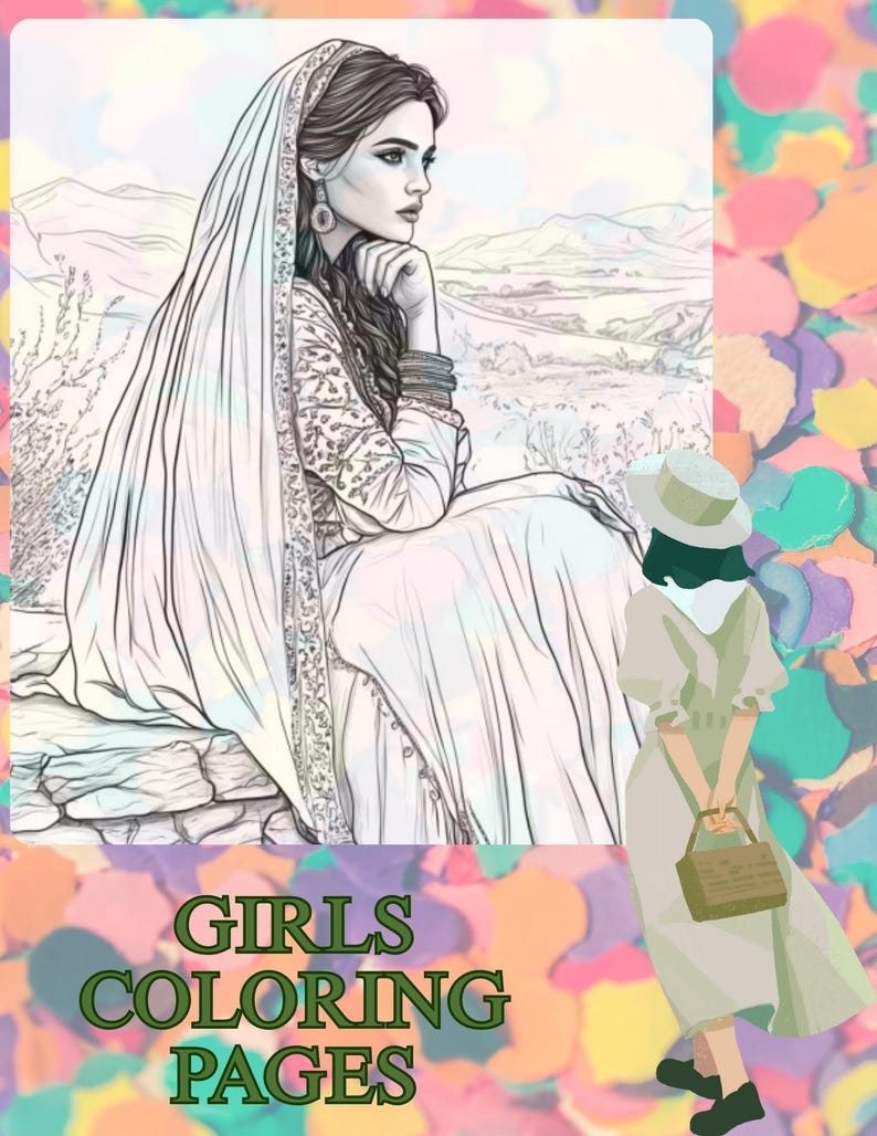 Cultural Girls Around the World Coloring Pages, Girls Coloring Pages ...