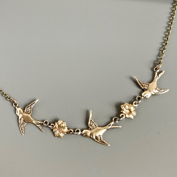 Bird Necklace - Etsy UK
