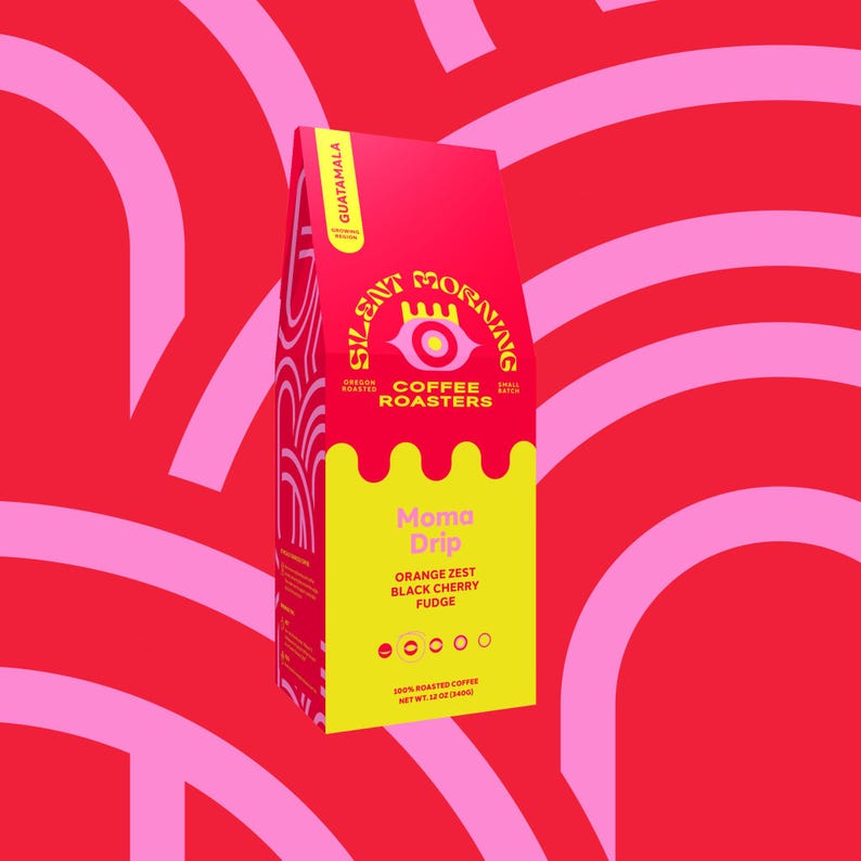 Moma Drip Coffee Box 12oz Single Origin Guatemala Orange Zest, Black ...