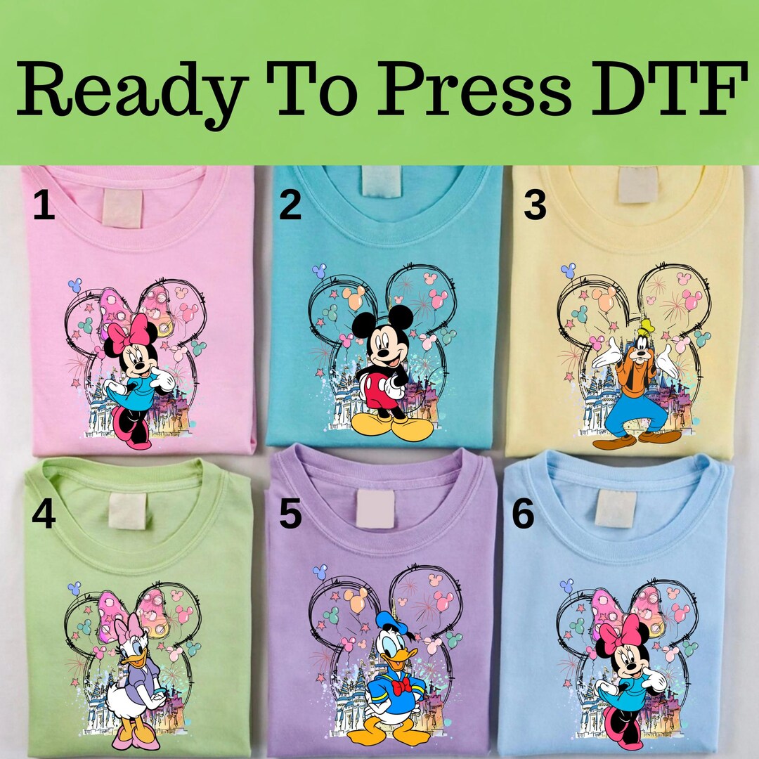 Disney Mickey and Friends DTF, Disney Mickey Characters DTF, Mickey ...