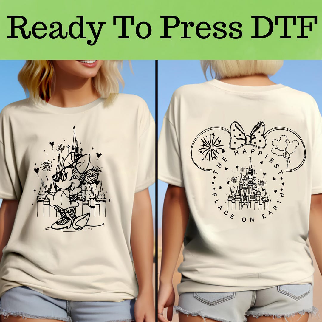Disney Mickey and Minnie DTF, Disney Minnie Mouse DTF, Mickey Mouse DTF ...