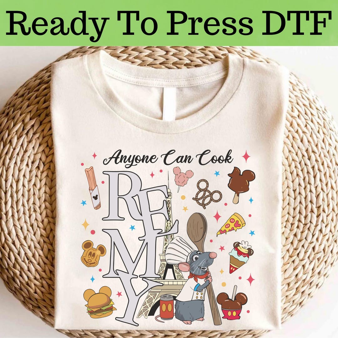 Disney Remy DTF, Ratatouille DTF, Remy Ratatouille DTF Transfer ...