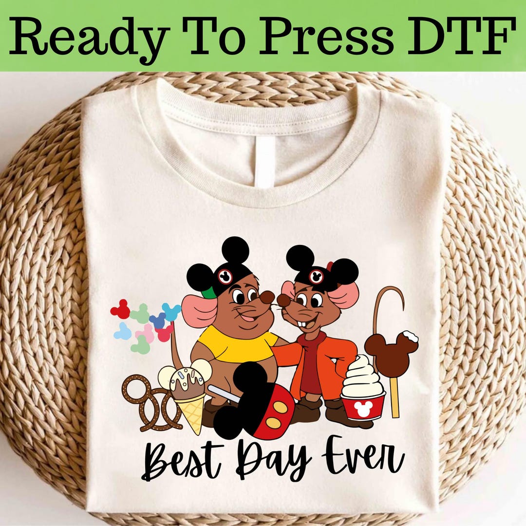 Jaq and Gus Gus Mouse DTF, Cinderella Gus Gus DTF, Disney Gus-gus DTF ...