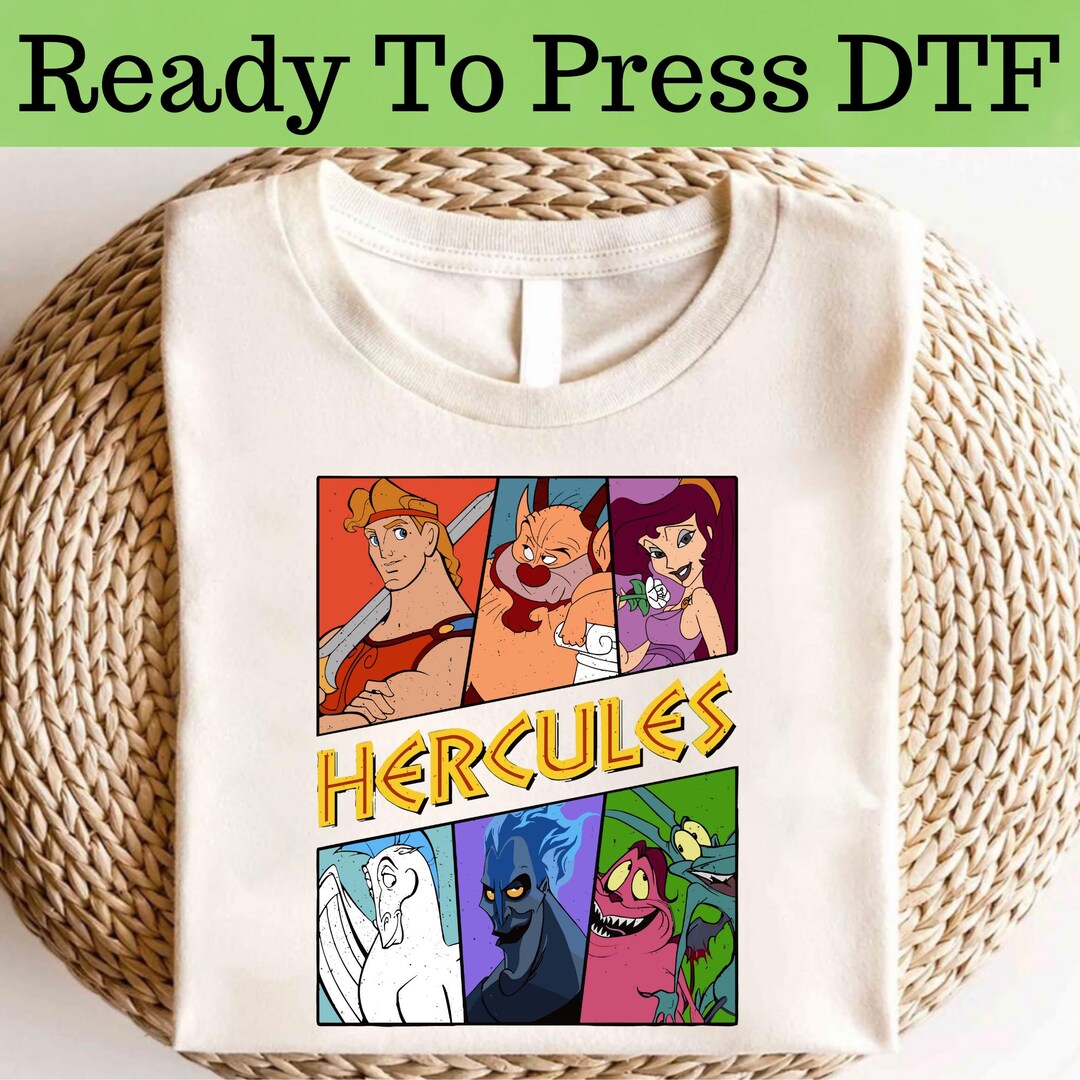 Disney Hercules Vintage Retro DTF, Disney Hercules Movie DTF Transfer ...