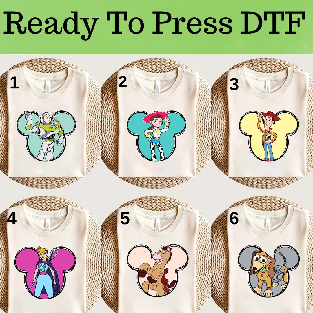 Disney Toy Story Characters DTF, Disney Toy Story DTF Transfer, Disney ...