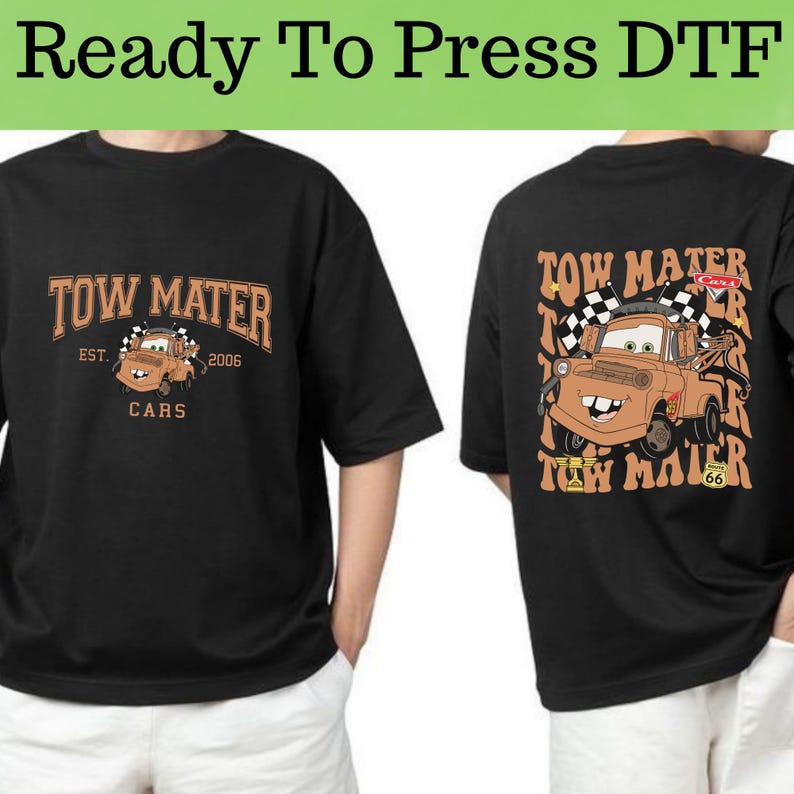 Disney Cars Characters DTF, Disney Cars DTF Transfer, Mcqueen and Friends DTF, Lightning Mcqueen ...