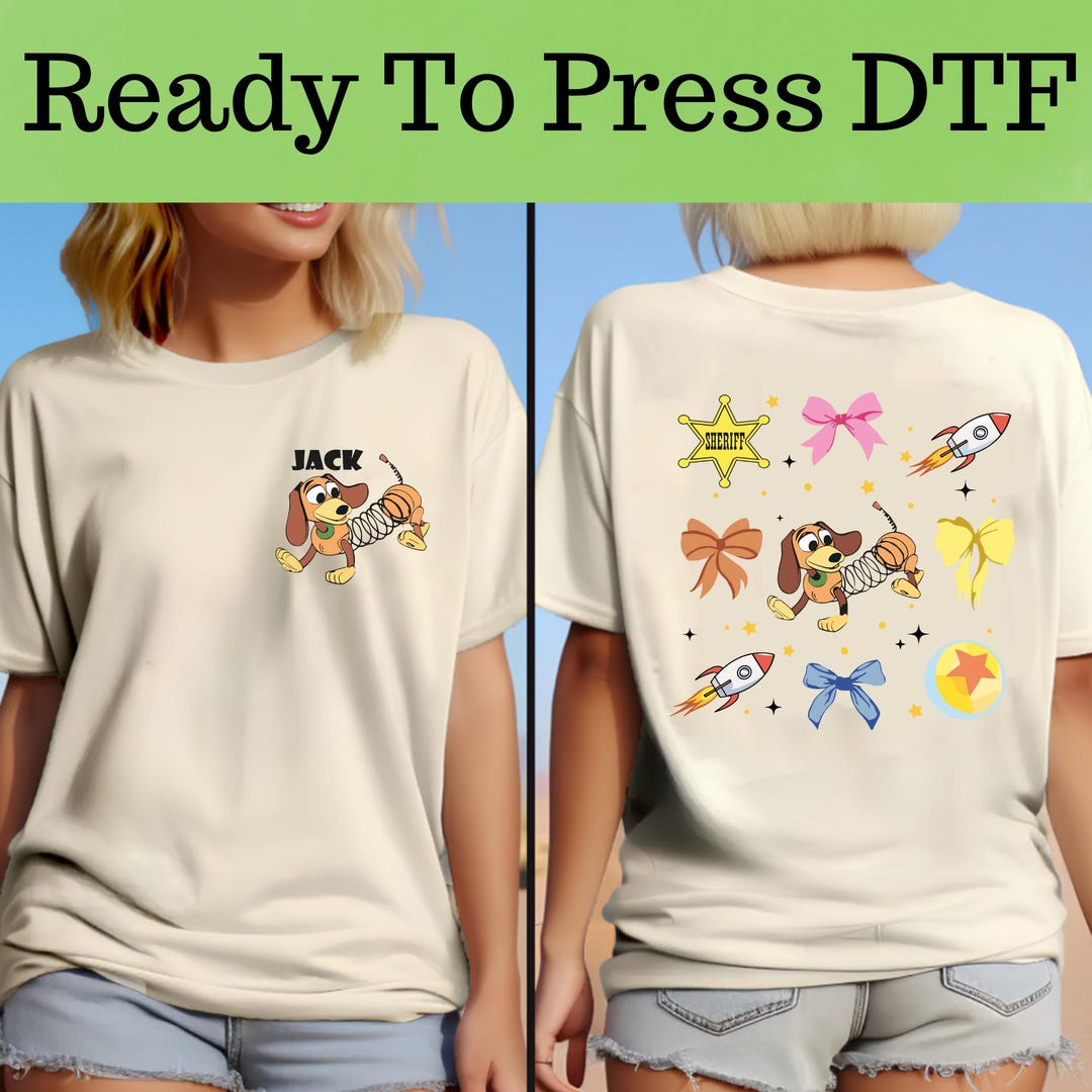 Toy Story Slinky Dog Custom DTF, Toy Story Slinky Dog DTF Transfer ...