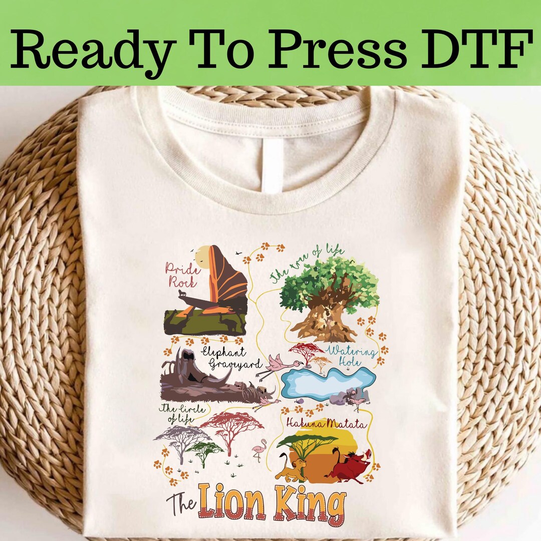Disney Lion King Characters DTF, Disney Hakuna Matata DTF, Disney Lion ...