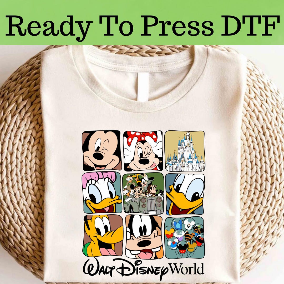 Disney Mickey and Friends Walt Disney World DTF, Disney Mickey ...