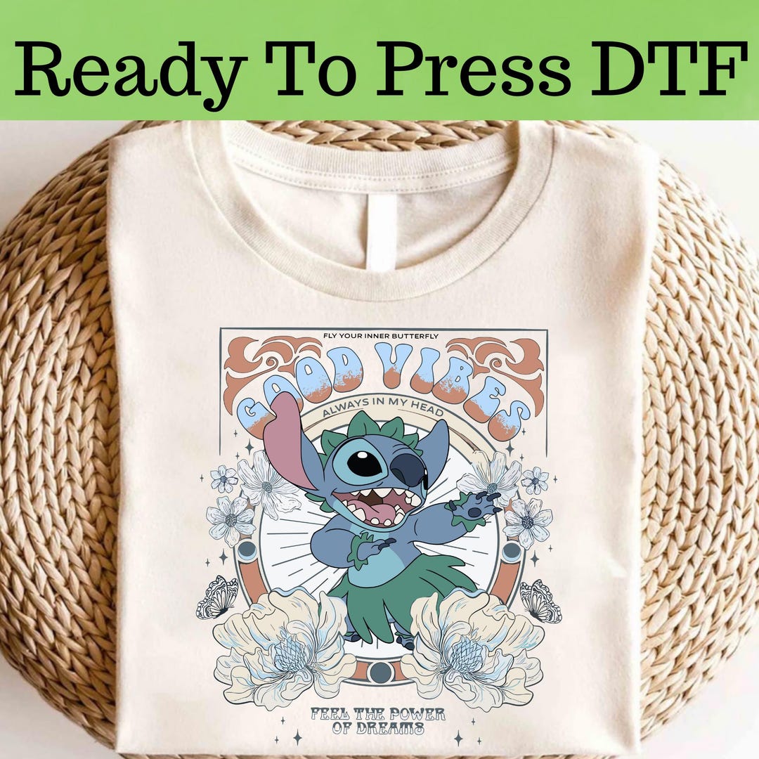 Disney Stitch DTF, transfert DTF Disney Stitch et Lilo, Disney Lilo DTF ...