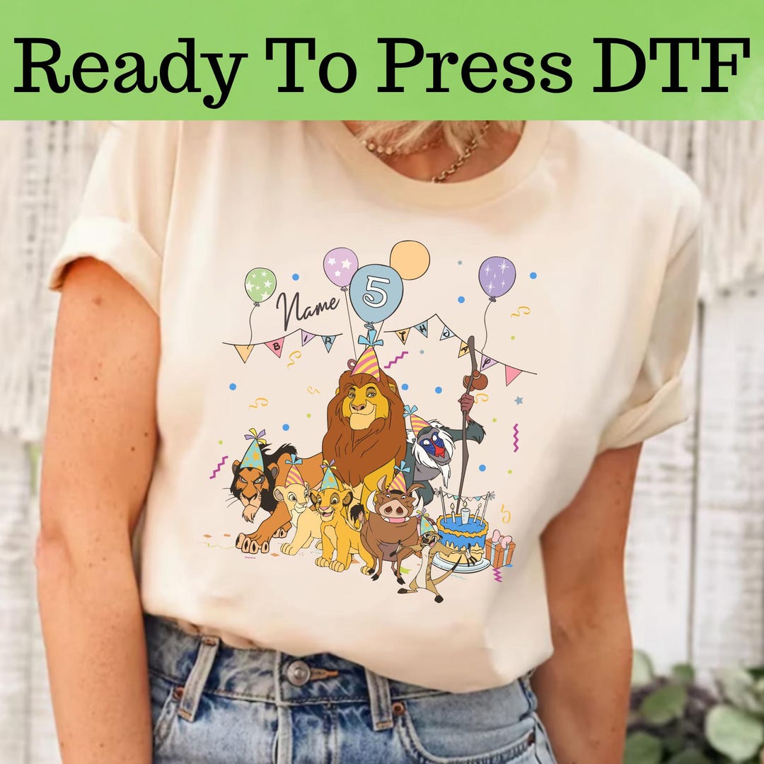 Disney Lion King Custom DTF, Disney Lion King DTF Transfer, Disney Lion ...