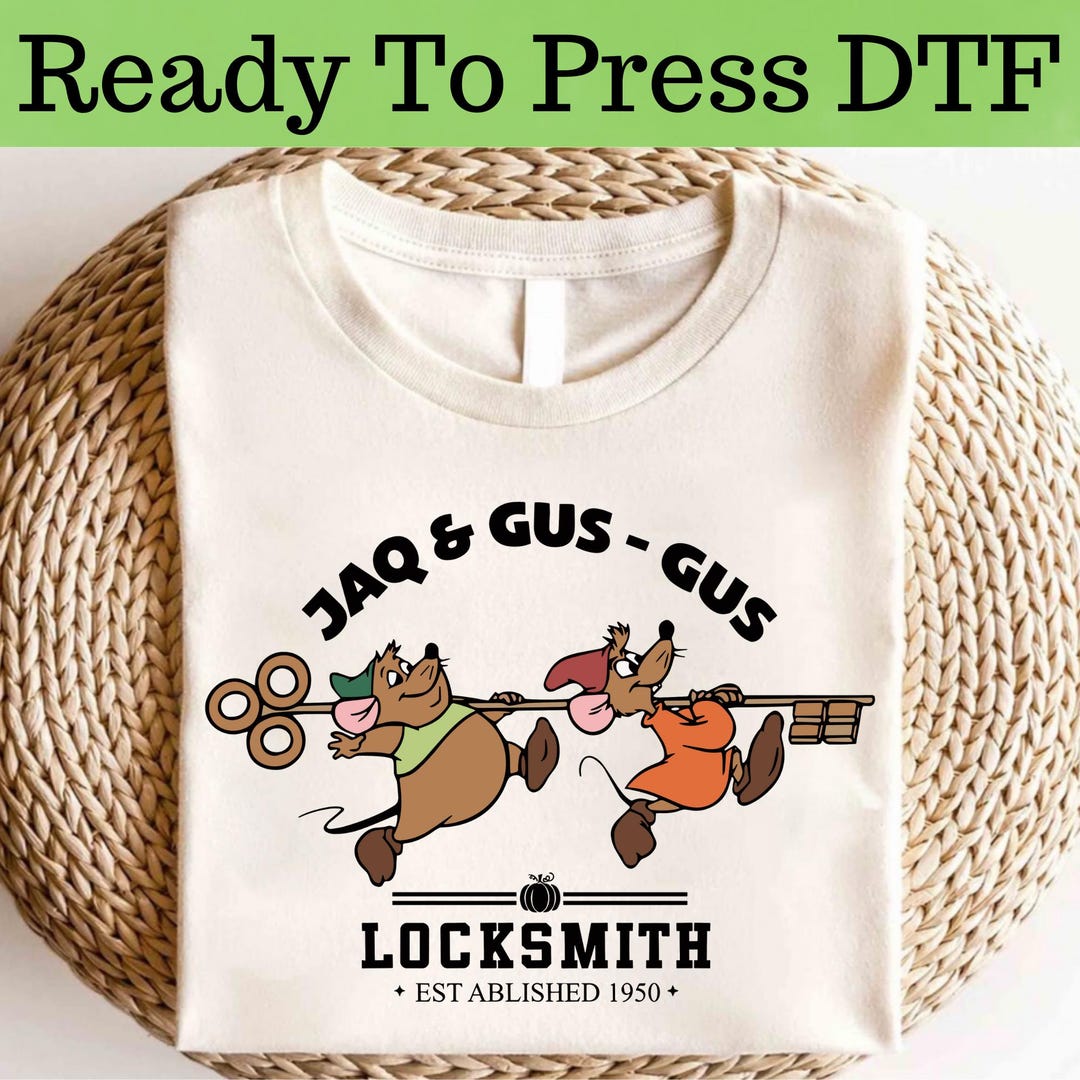 Jaq and Gus Gus Mouse DTF, Cinderella Gus Gus DTF, Disney Gus-gus DTF ...