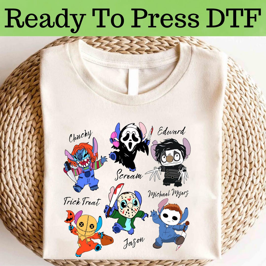 Disney Stitch Halloween DTF, Disney Stitch DTF Transfer, Disney ...