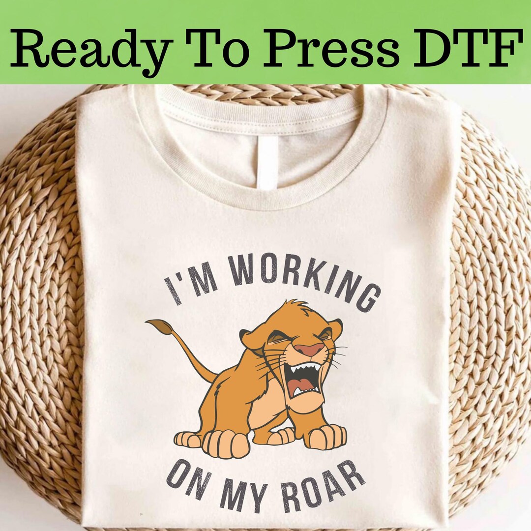 Disney Lion King Simba DTF, Disney Lion King DTF Transfer, Disney Lion ...