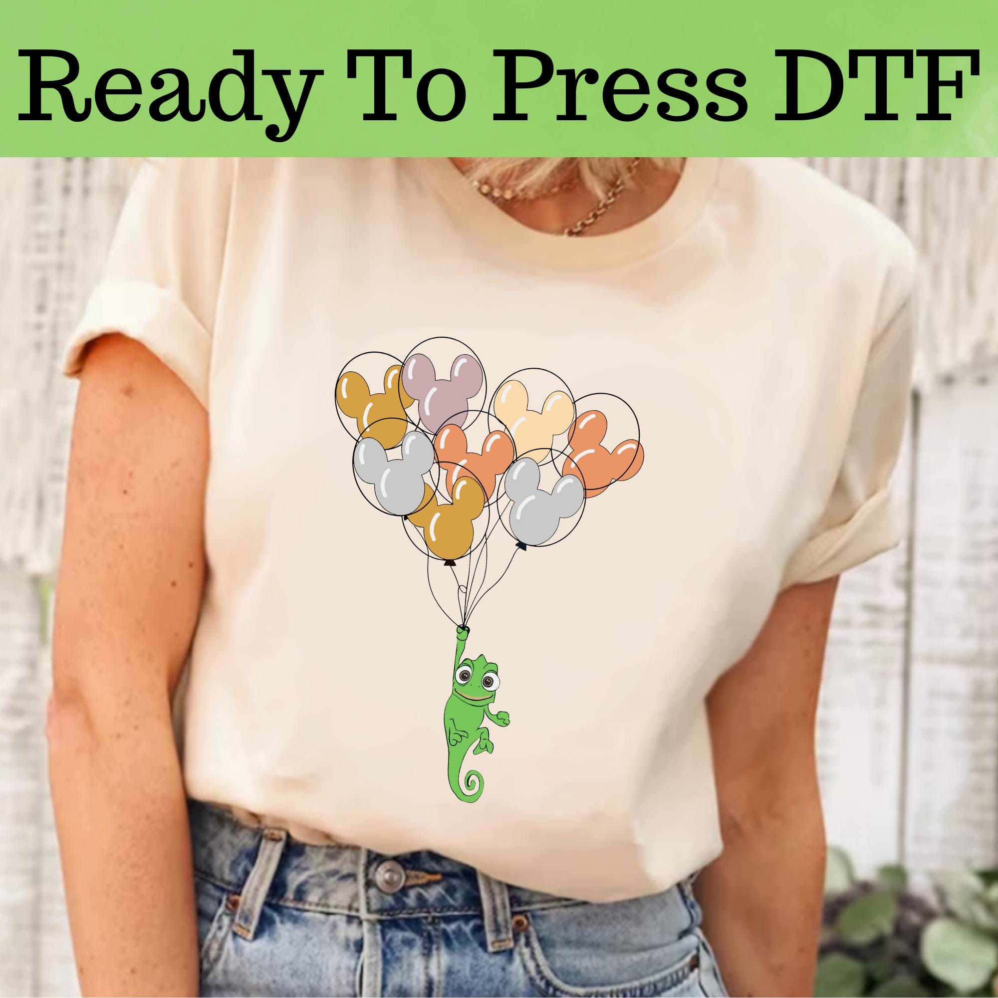 Disney Pascal With Mickey Balloon DTF, Disney Pascal DTF Transfer ...