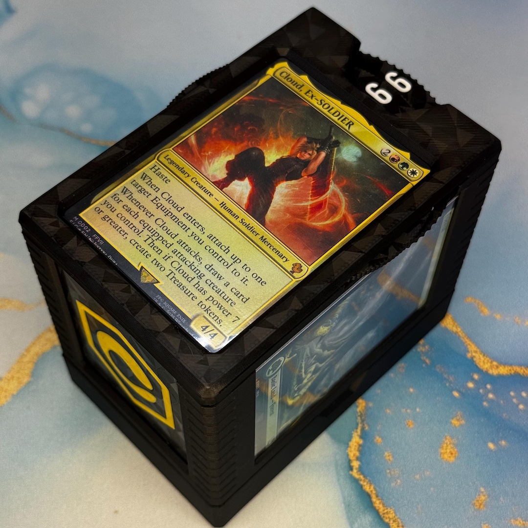 Magic Commander/edh Deck Box With Damage Counter and Token Tray - Etsy