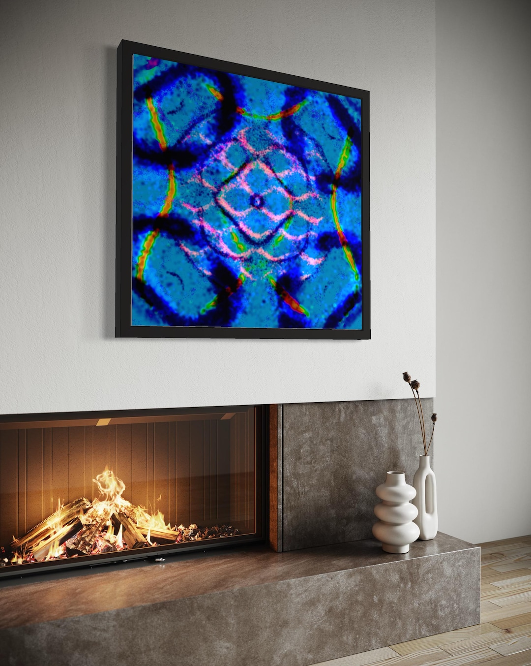 El Tiburon - Proyecto Uno Song Inspired Art Print (original Technique ...