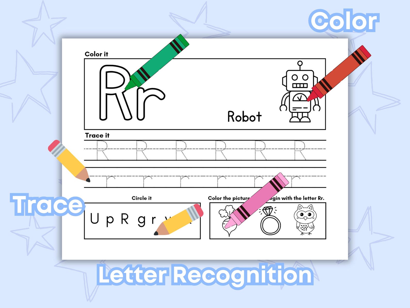 Preschool Alphabet Tracing, Alphabet Coloring Worksheets, Homeschool ...