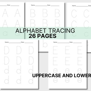 Preschool Line Tracing Worksheets, Trace Lines Printable , Alphabet ...
