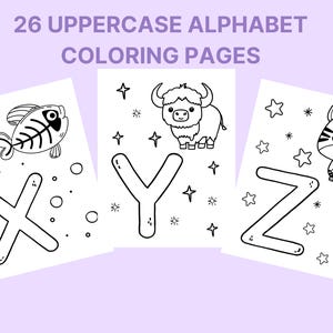 Alphabet Coloring ,52 Alphabet Printable Coloring Pages,preschool ...