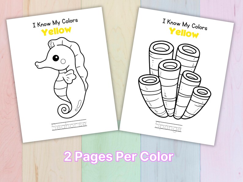 18 Preschool Learning Colors Coloring Pages, Learn Color Activity ...