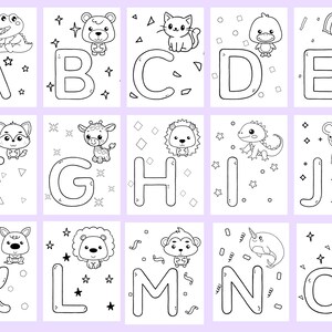 Alphabet Coloring ,52 Alphabet Printable Coloring Pages,preschool ...