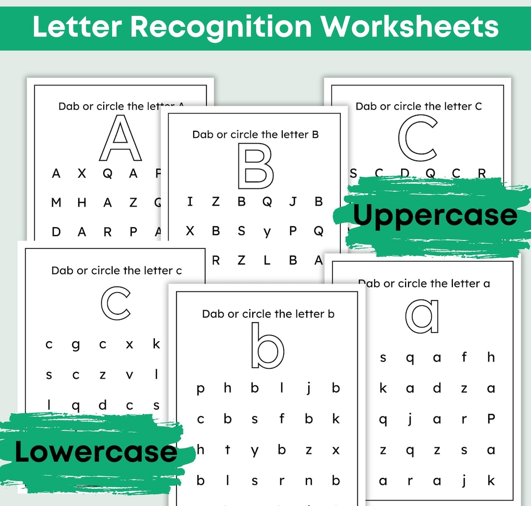 Letter Recognition Worksheets, Alphabet Recognition, Alphabet ...