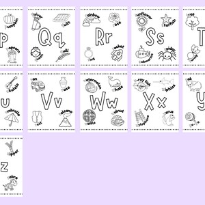 Alphabet Coloring ,52 Alphabet Printable Coloring Pages,preschool ...
