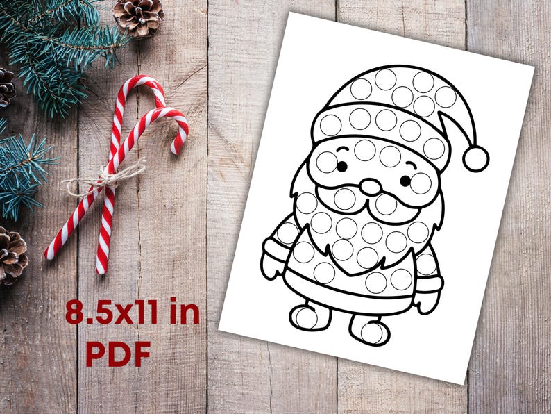 Christmas Dot Marker Coloring Pages Christmas Kids Activities Christmas ...