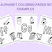 Alphabet Coloring ,52 Alphabet Printable Coloring Pages,preschool ...