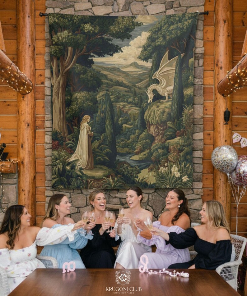 Renaissance Faire Wall Tapestry - Medieval Fantasy Bachelorette Party ...
