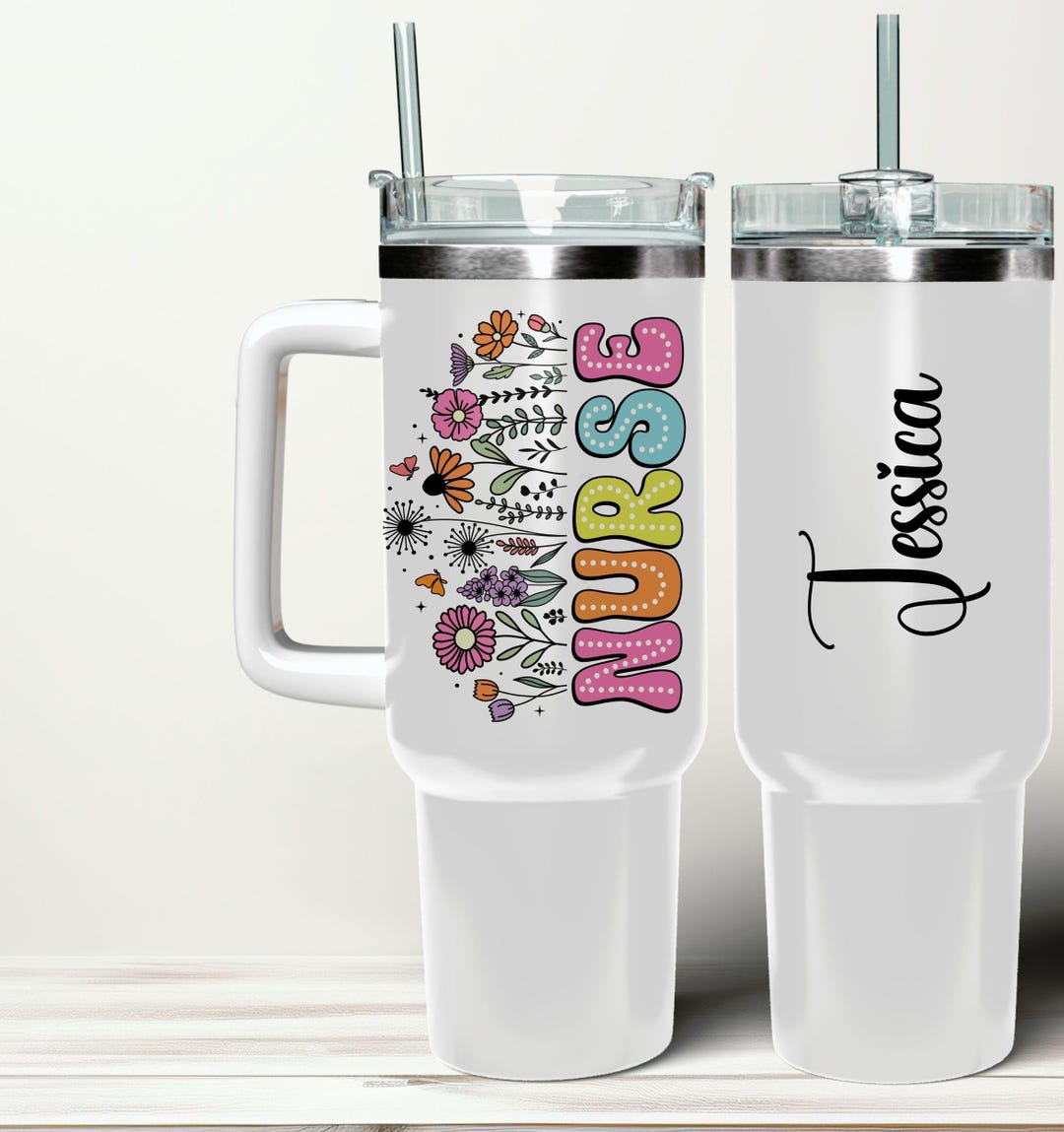 Nurse Custom 40 Oz Tumbler personalized Nurse Appreciation Gift Nursing ...